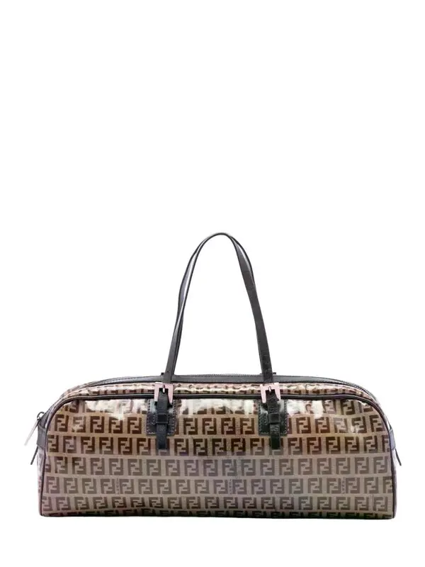 Fendi Zucchino Crystal Handbag - Brown