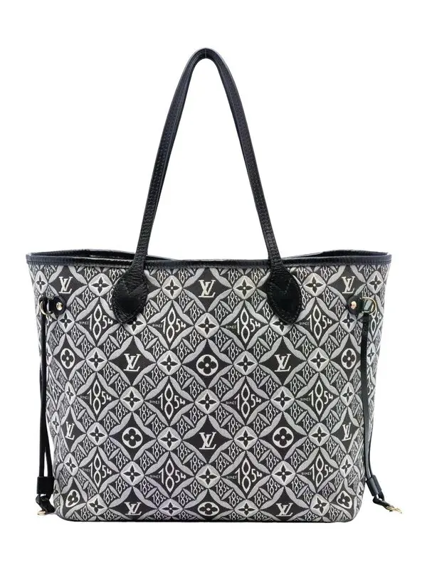 LOUIS VUITTON Monogram Jacquard Since 1854 Neverfull Mm Tote Bag - Black