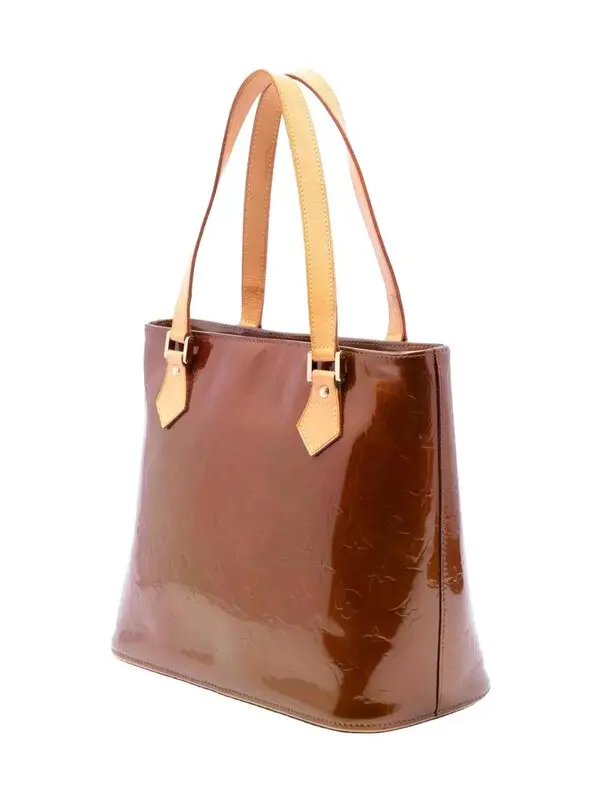 LOUIS VUITTON Monogram Vernis Houston Tote Bag - Brown