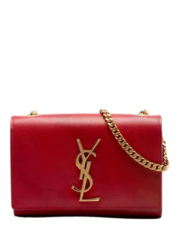Saint Laurent Small Monogram Kate Crossbody Bag - Red