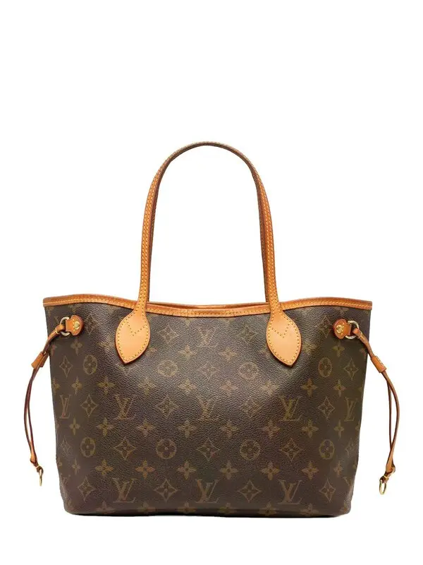 LOUIS VUITTON Monogram Neverfull Pm Tote Bag - Brown
