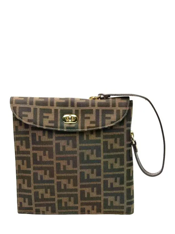 Fendi Zucca Canvas Handbag - Brown