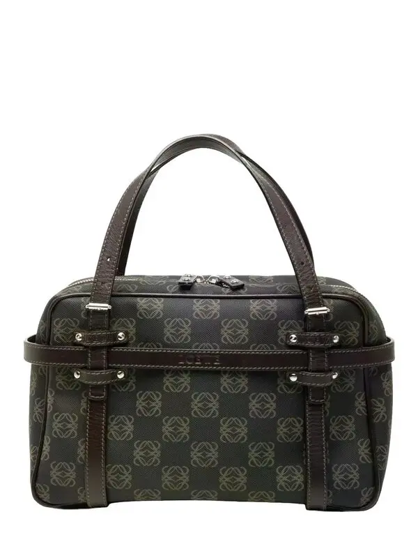 Loewe Anagram Coated Canvas Handbag - Brown