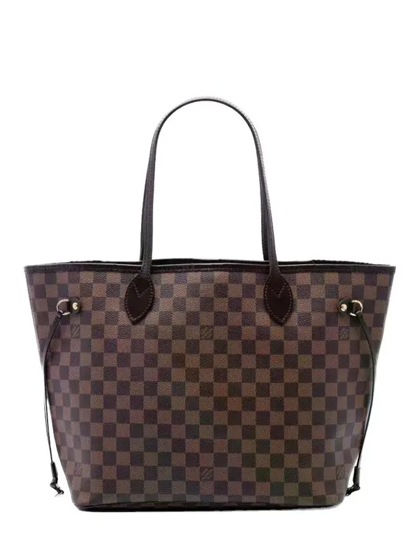 LOUIS VUITTON Damier Ebene Neverfull Mm Tote Bag - Brown
