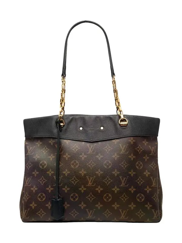 LOUIS VUITTON Monogram Pallas Shopper Tote Bag - Brown