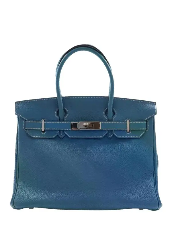 Hermès Birkin 30 Togo Leather Handbag - Blue