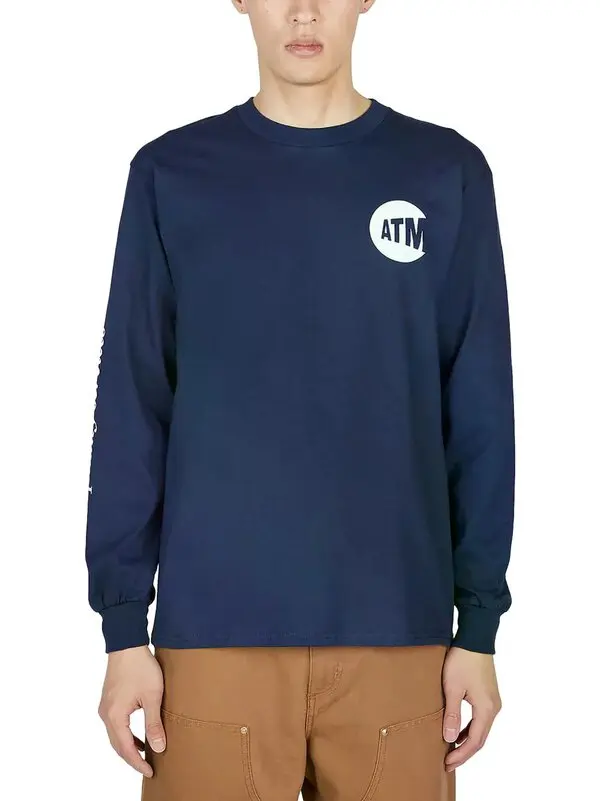DTF.NYC Long-sleeve Graphic-print T-shirt - Blue