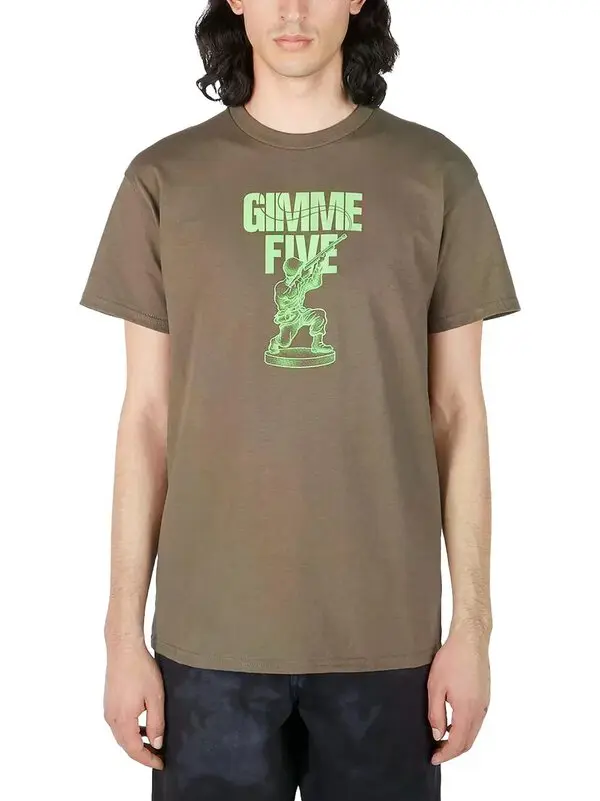 GIMME 5 Soldier Graphic-print T-shirt - Green