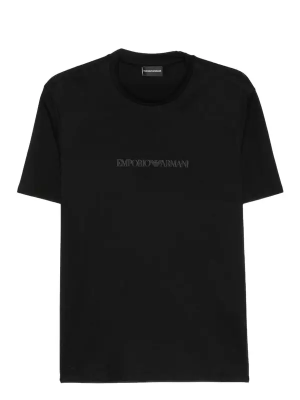 Emporio Armani Logo-print T-shirt - Black
