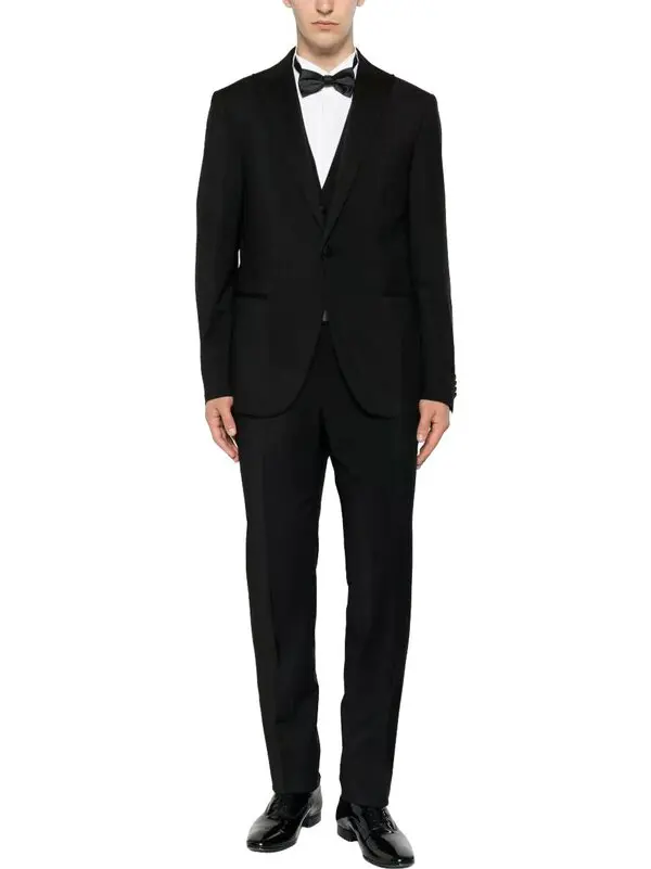 Corneliani Peak-lapel Suit - Black