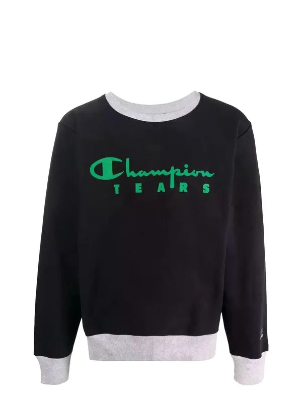 Champion Logo Print Sweatshirt - Blue