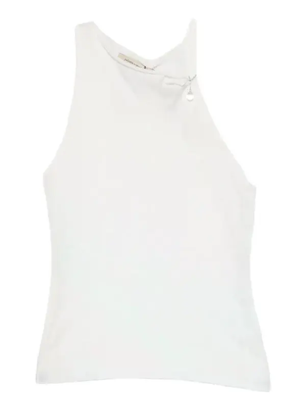 Paloma Wool Lani Asymmetric Neck Knitted Top - Neutrals