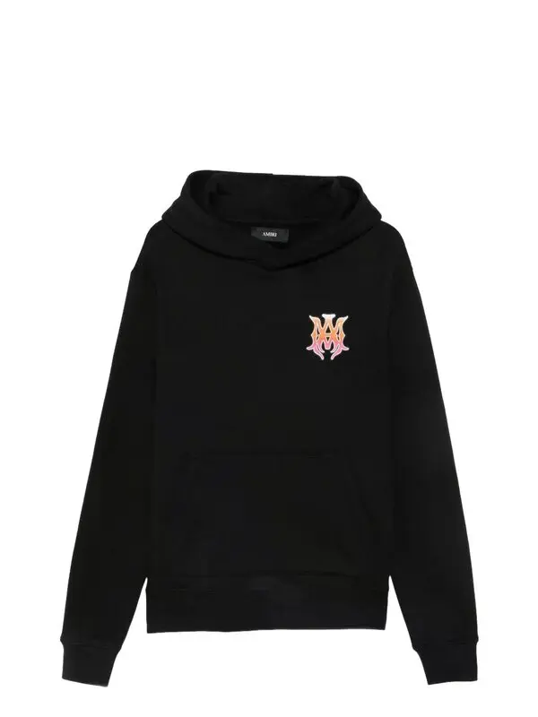 Amiri Logo Print Hoodie - Black
