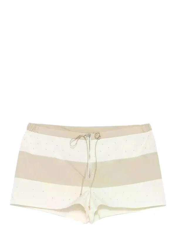 Paloma Wool Zurriola Rhinestone-embellished Shorts - Neutrals