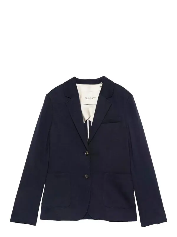Gant Single-breasted Notch-lapel Blazer - Blue