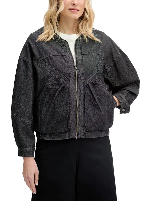 HOSS INTROPIA Erica Panelled Zip-up Jacket - Grey