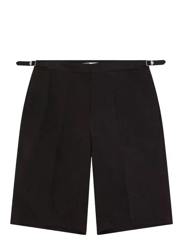HERSKIND Joel Strap-detail Tailored Shorts - Black
