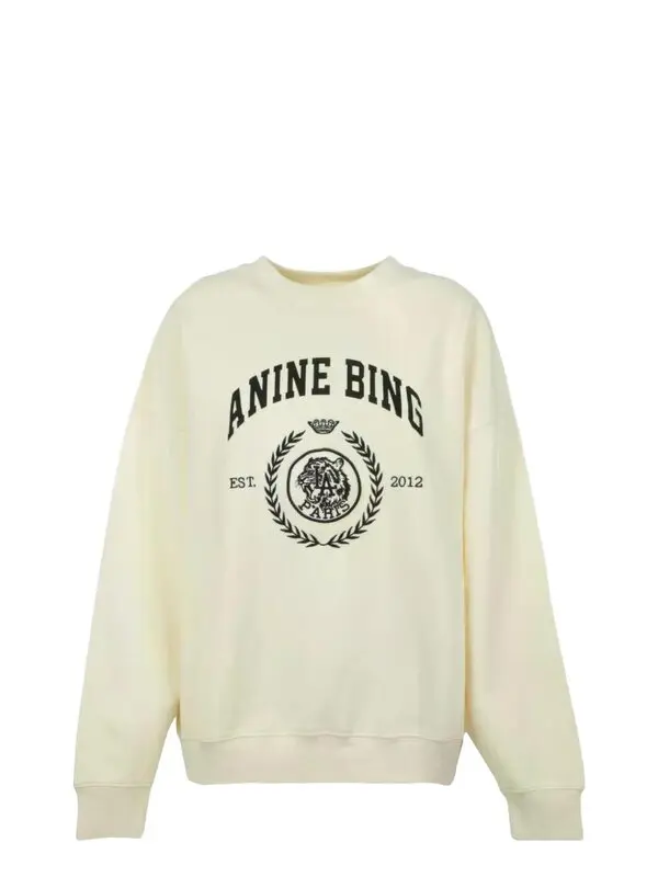 ANINE BING Miles Collegiate Sweatshirt - Neutrals
