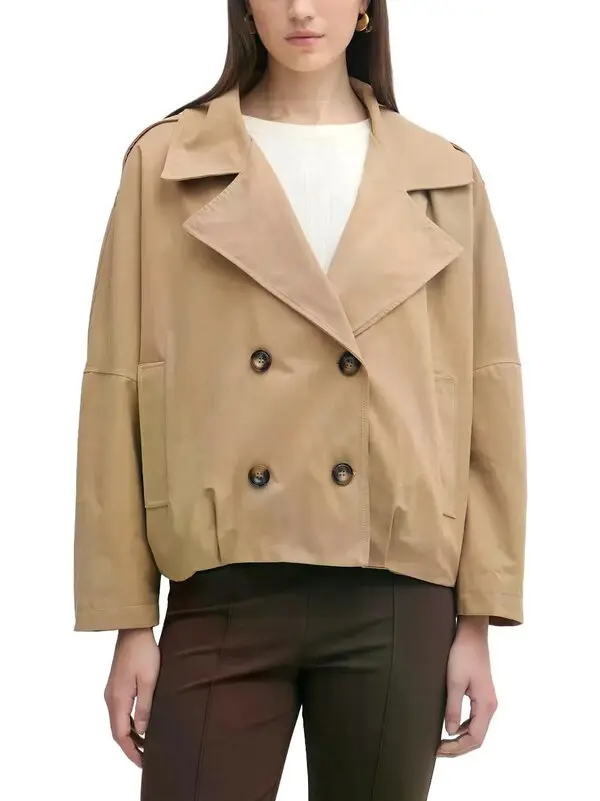 HAVEONE Double-breasted Epaulette Jacket - Neutrals