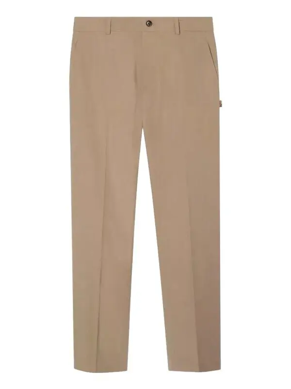 Burberry Cotton Twill Chinos - Neutrals