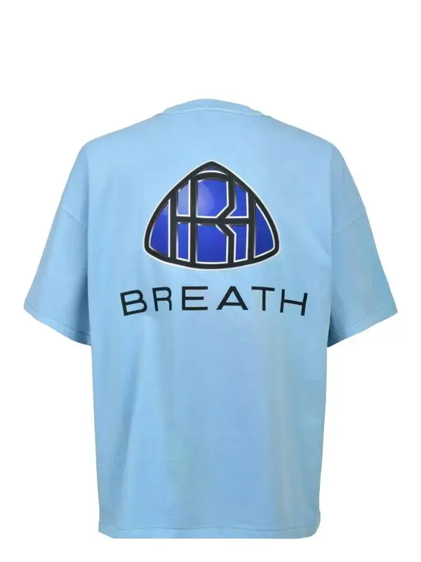 BREATH Logo-print T-shirt - Blue