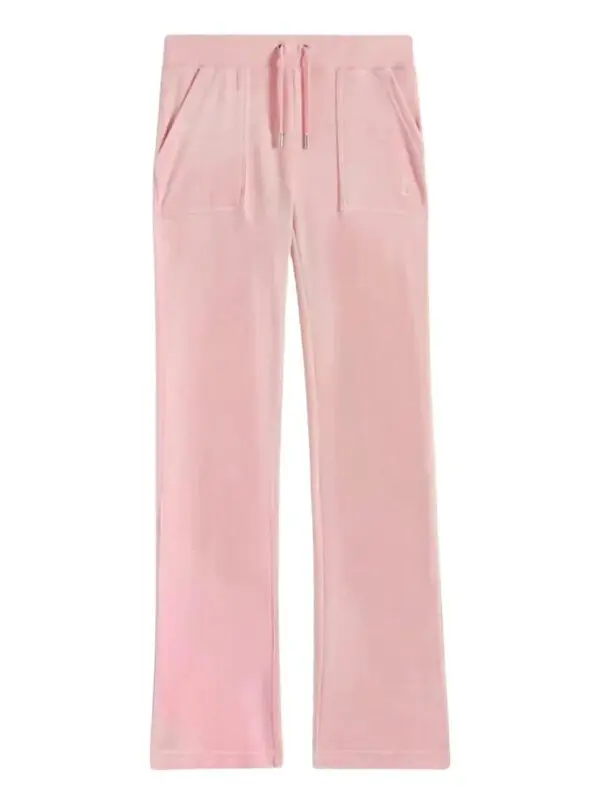 Juicy Couture Del Ray Velour Track Pants - Pink