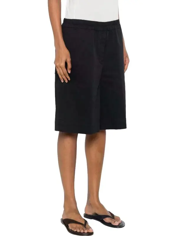 Aspesi Stretch-cotton Elasticated Waist Shorts - Black
