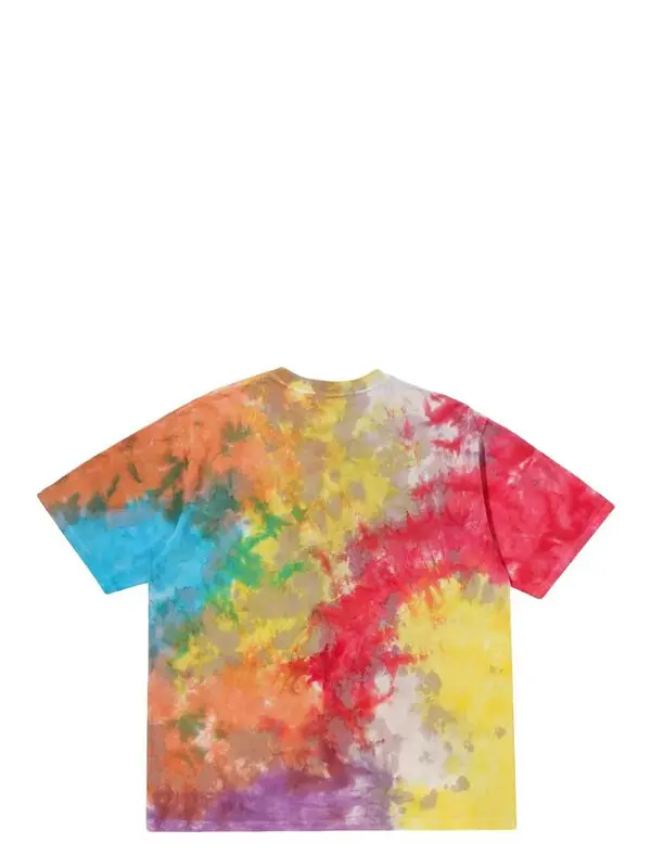 A BATHING APE Tie-dye Logo-print T-shirt - Red