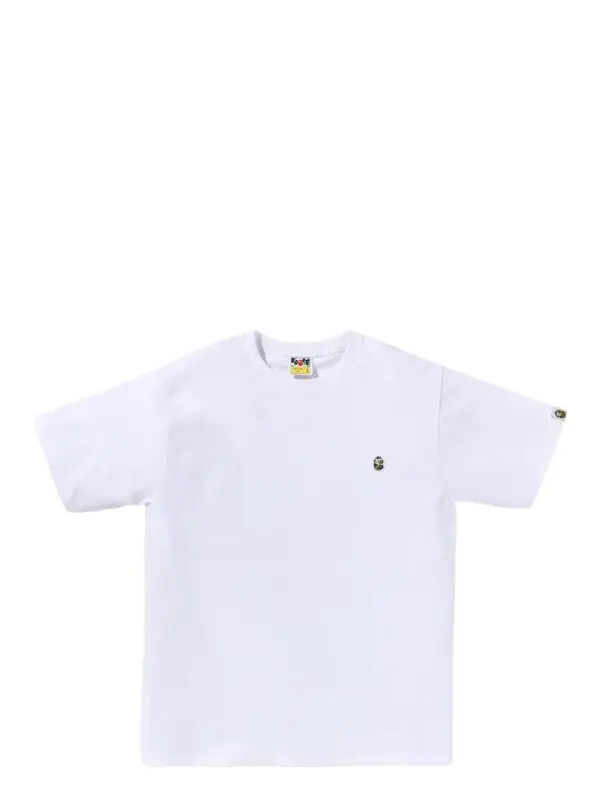 A BATHING APE Camo-print Logo-patch T-shirt - White