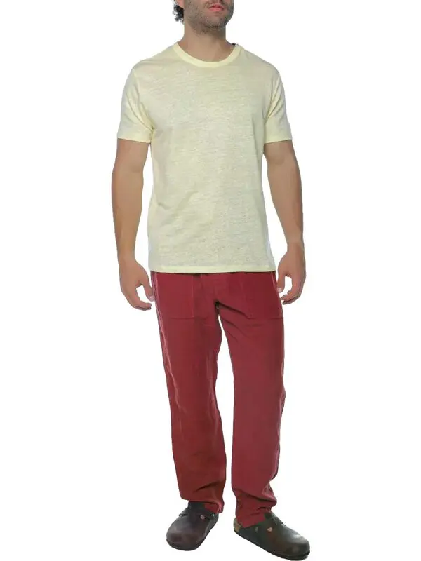 MC2 SAINT BARTH Ecstasea Logo-embroidery T-shirt - Yellow