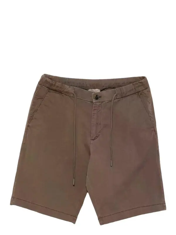 ALLEY DOCKS 963 Drawstring Twill Shorts - Brown