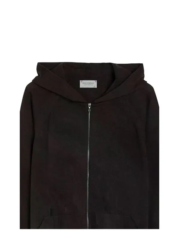 John Smedley Carty Zip-up Hoodie - Brown