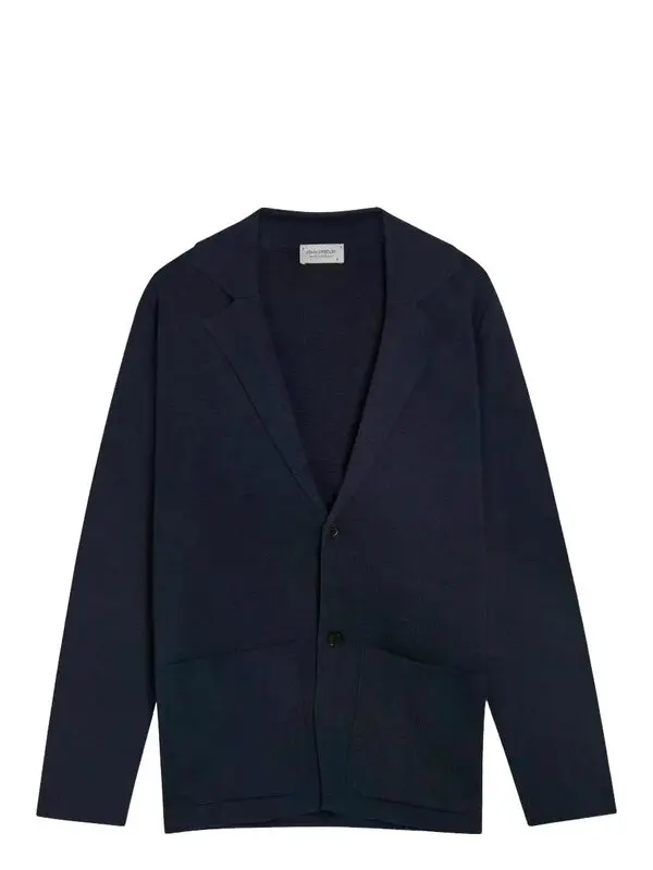 John Smedley Narah Notched-lapel Cardigan - Blue
