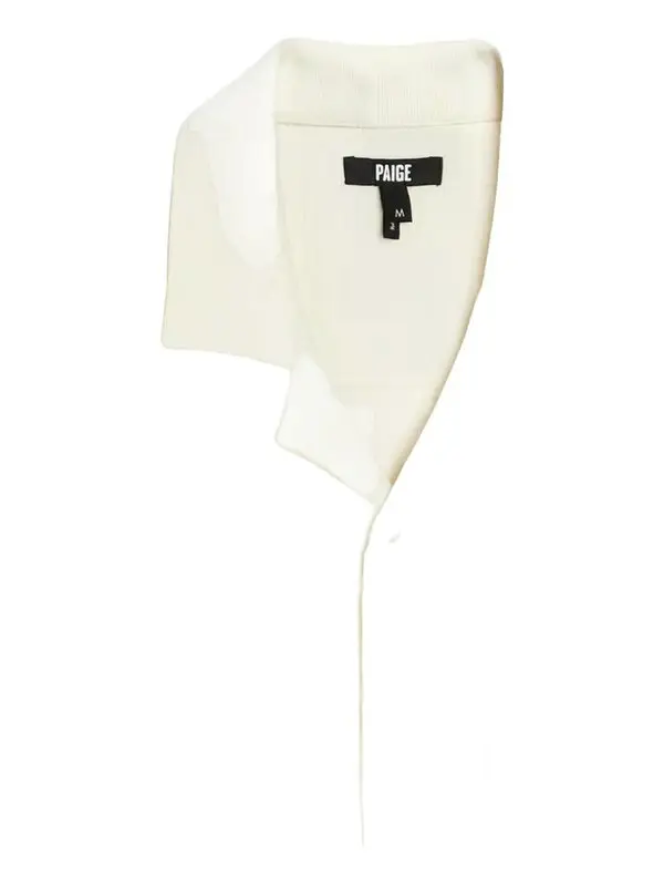 Paige Oliver Short-sleeved Ribbed-knit Shirt - Neutrals