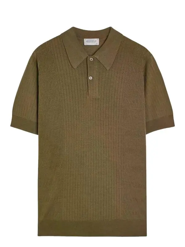 John Smedley Croall Ribbed-knit Sweater - Green
