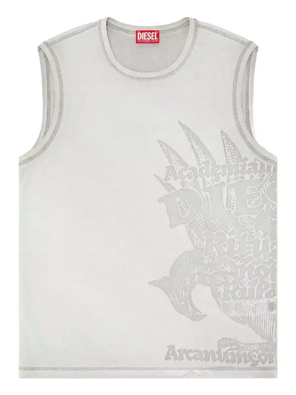 DIESEL® Grapjic-print Tank Top - Grey
