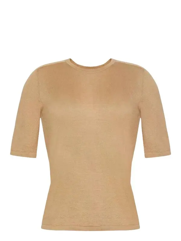 Adam Lippes Kerr Short-sleeve Sweater - Neutrals
