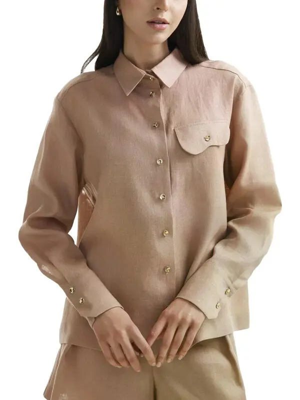 MIA PECULIAR Long-sleeved Shirt - Brown
