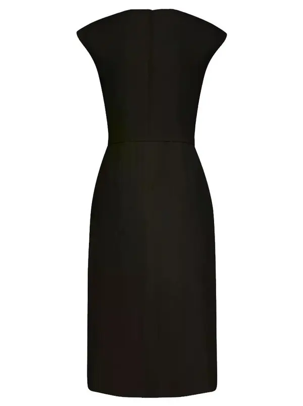 Adam Lippes Belted Midi Dress - Black