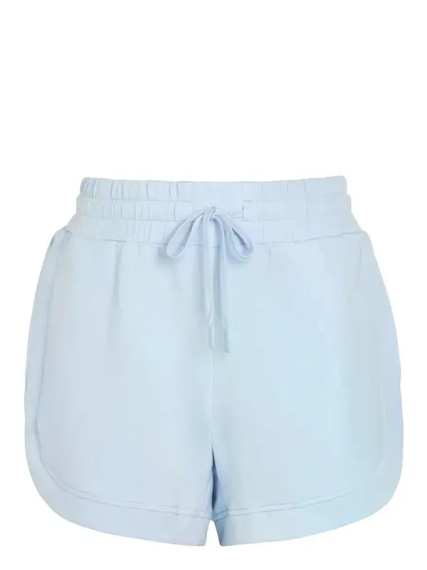 Varley Drawstring Waistband Curved-hem Shorts - Blue