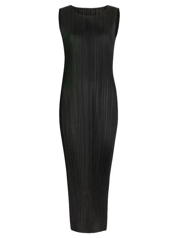 Issey Miyake Sleeveless Midi Dress - Black