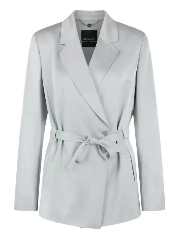 MARCCAIN Belted Wrap-around Blazer - Grey