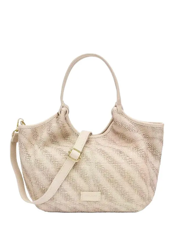 FRAU Mini Raffia Tote Bag - Neutrals