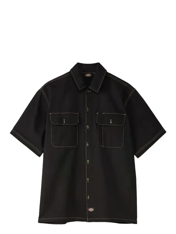 Dickies Contrast-stitching Pocket Shirt - Black