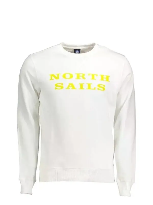 NORTH SAILS Logo Print Crew Neck Sweatshirt - White