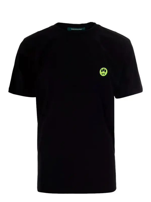 BARROW Logo Print Cotton T-shirt - Black