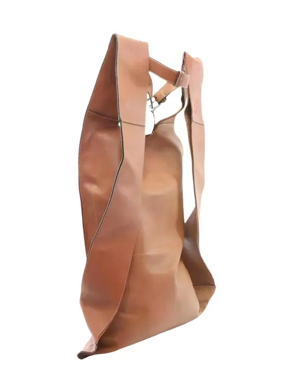 Loewe Anagram Leather Backpack - Brown