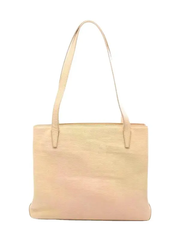 Loewe Textured Leather Tote Bag - Neutrals