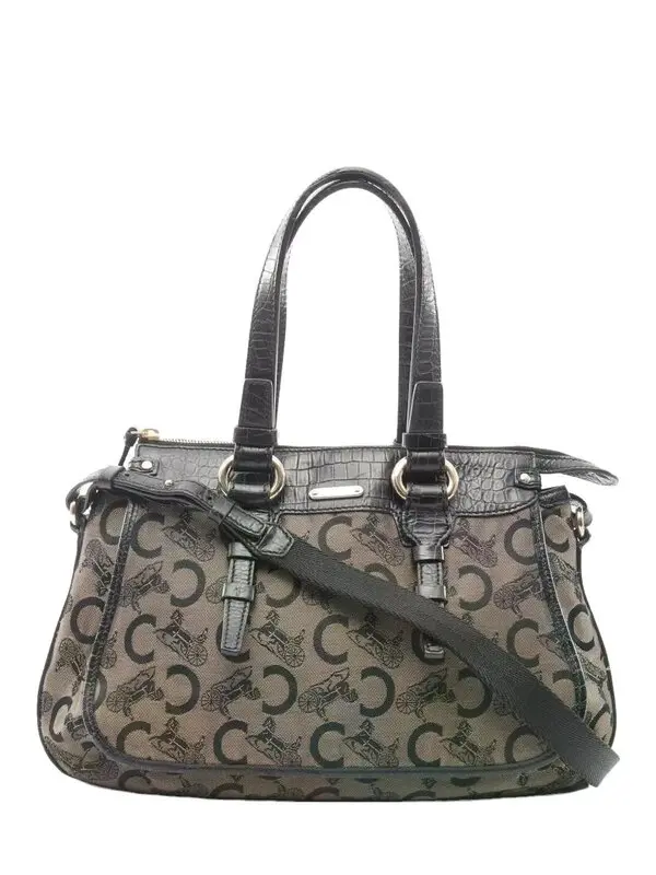 Celine C Macadam Canvas Tote Bag - Neutrals