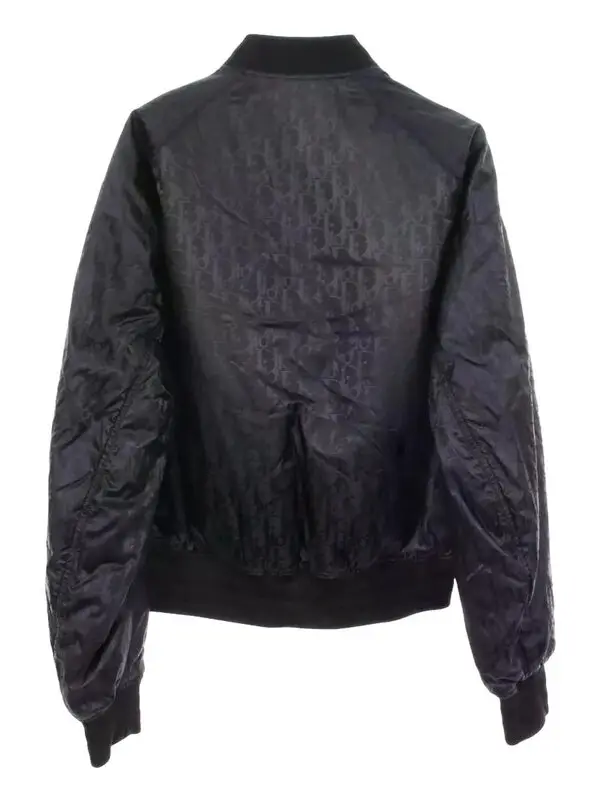 Dior Oblique Pattern Reversible Bomber Jacket - Black